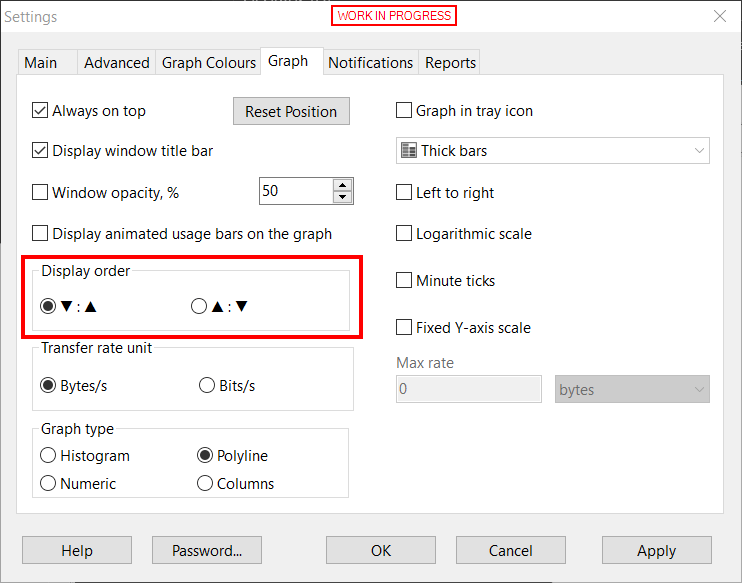 Feature request: Swap upload and download speeds in deskband - NetWorx Help