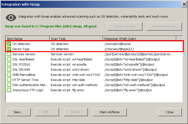Detect device type and operating system - Network Scanner Help